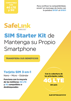 Mantenga su Propio Smartphone SIM kit - Compatible con TMO